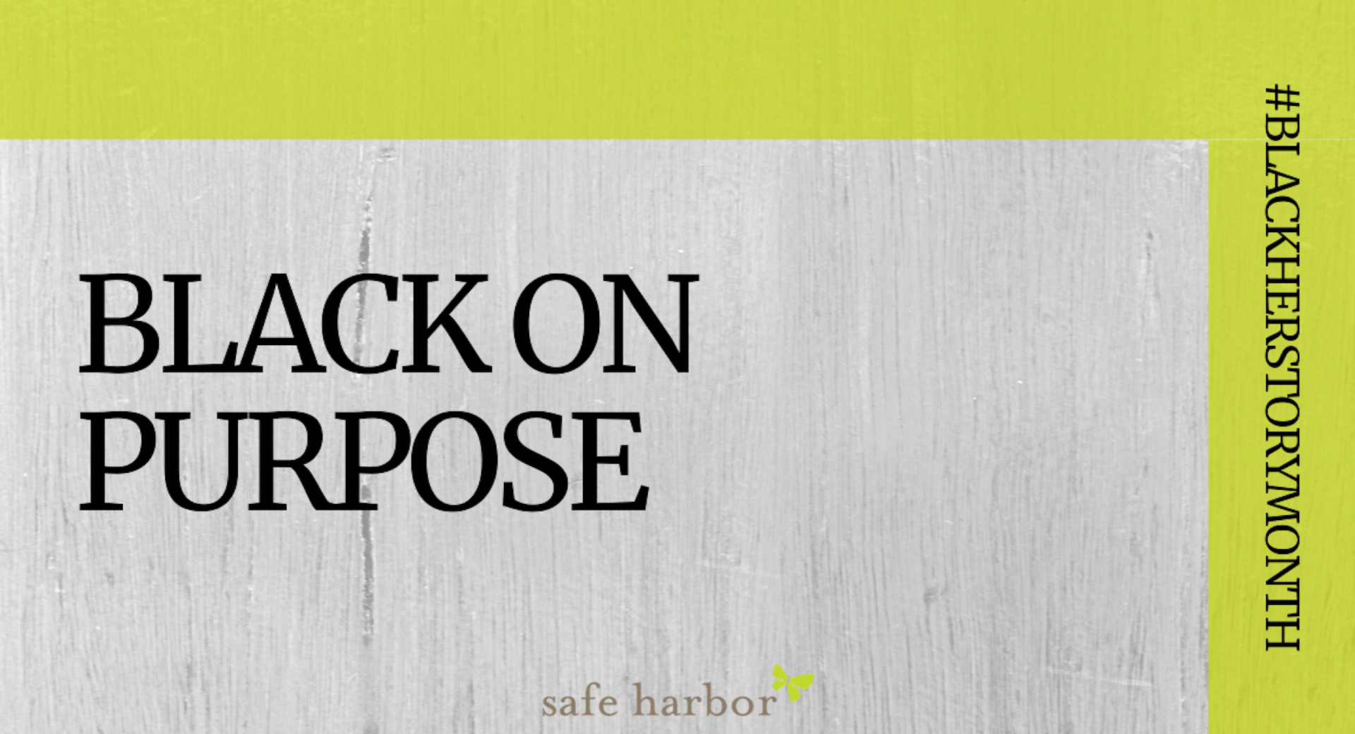 Black on Purpose by KiSha Donaldson | Safe Harbor